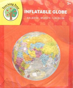 transparent inflatable globe - 11.5 inches