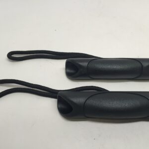 MARINE BOAT CANOE PAIR of DURABLE BLACK PP TOGGLE KAYAK CARRYING HANDLE W CORD