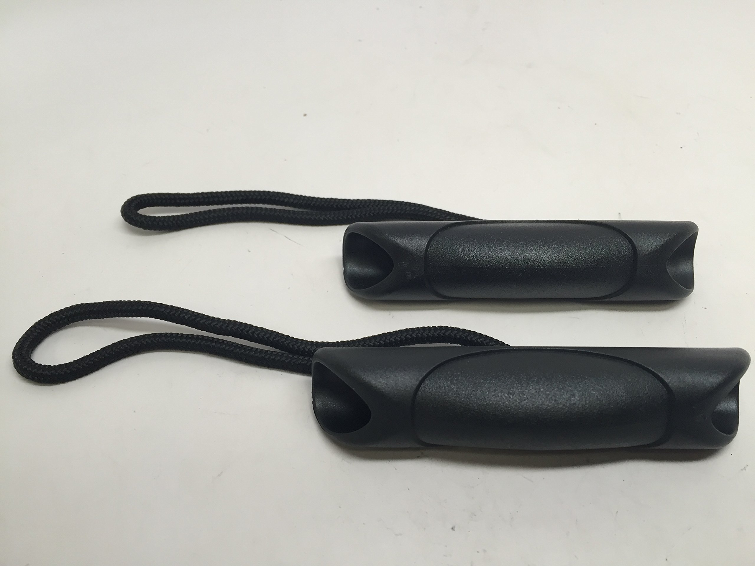 MARINE BOAT CANOE PAIR of DURABLE BLACK PP TOGGLE KAYAK CARRYING HANDLE W CORD