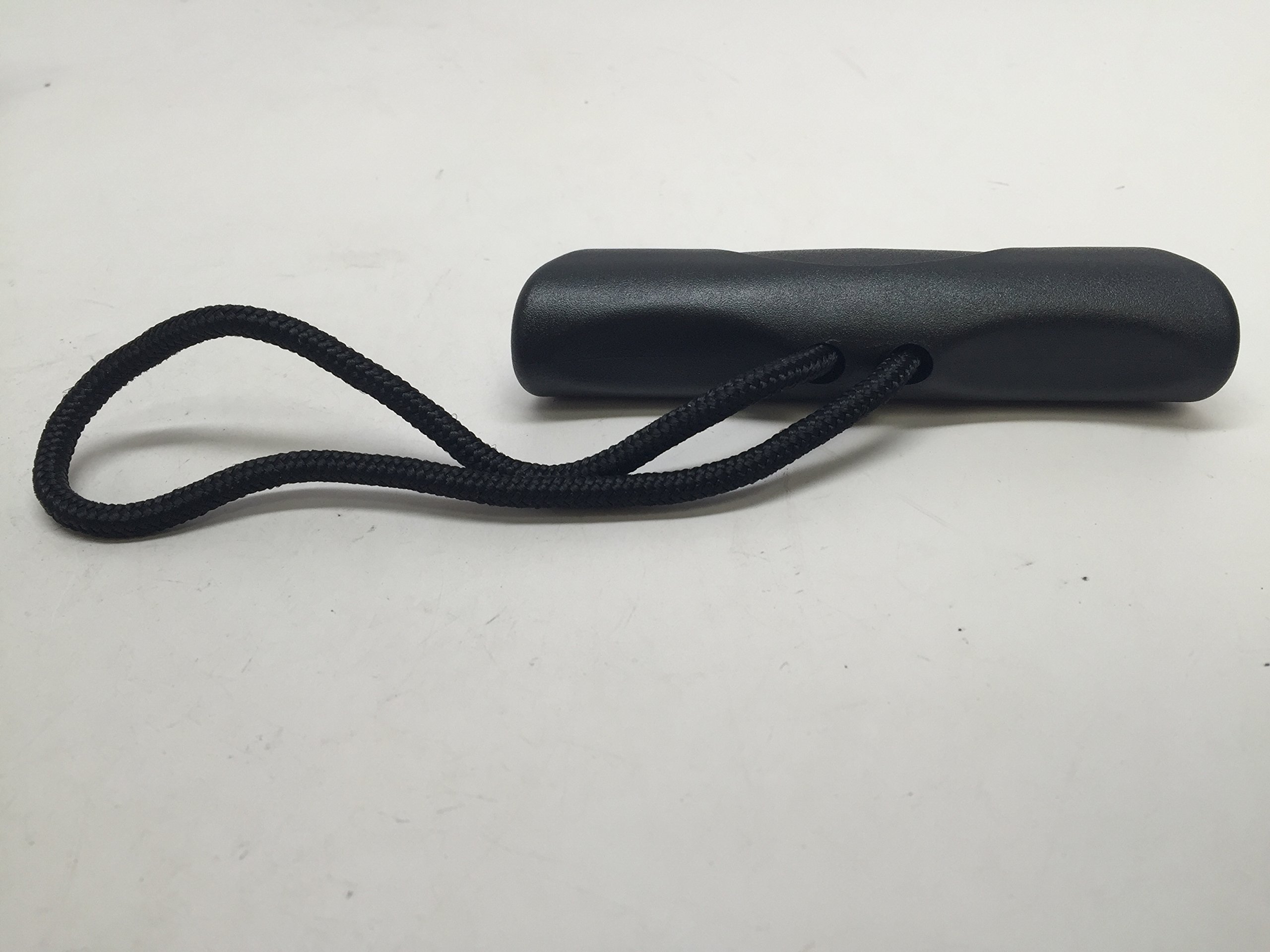 MARINE BOAT CANOE PAIR of DURABLE BLACK PP TOGGLE KAYAK CARRYING HANDLE W CORD