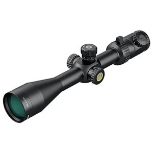 athlon optics , argos btr , riflescope , 8-34 x 56 first focal plane (ffp) 30 mm tube, illuminated apmr mil reticle , black