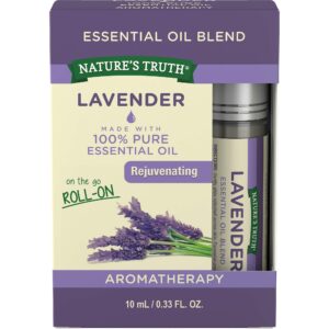 nature's truth essential oil roll-on blend, lavender, 0.33 fluid ounce