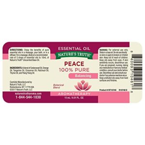 Nature's Truth Essential Oil, Peace, 0.51 fl. oz.