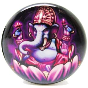 Pierced Republic Ganesh & Buddha Ear Plugs - Acrylic - Screw on - NEW *Pair* - 10 Sizes (1" (25mm))