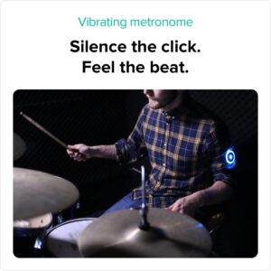 Soundbrenner Pulse | Smart, Vibrating & Wearable Metronome | for All Instruments (Guitar, Piano, Drums) | Tap Tempo (BPM) + Visual Beat Counting | Practice Like A Pro | As Seen at NAMM