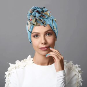 GERINLY Scarfs for Women Lightweight Birds Florals Scarves for Summer Outfits Accessories Head Wear Shawl