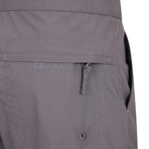 Mountain Warehouse Active Kids Zip Off Hiking Pants - Boys & Girls Dark Grey 9-10 Years