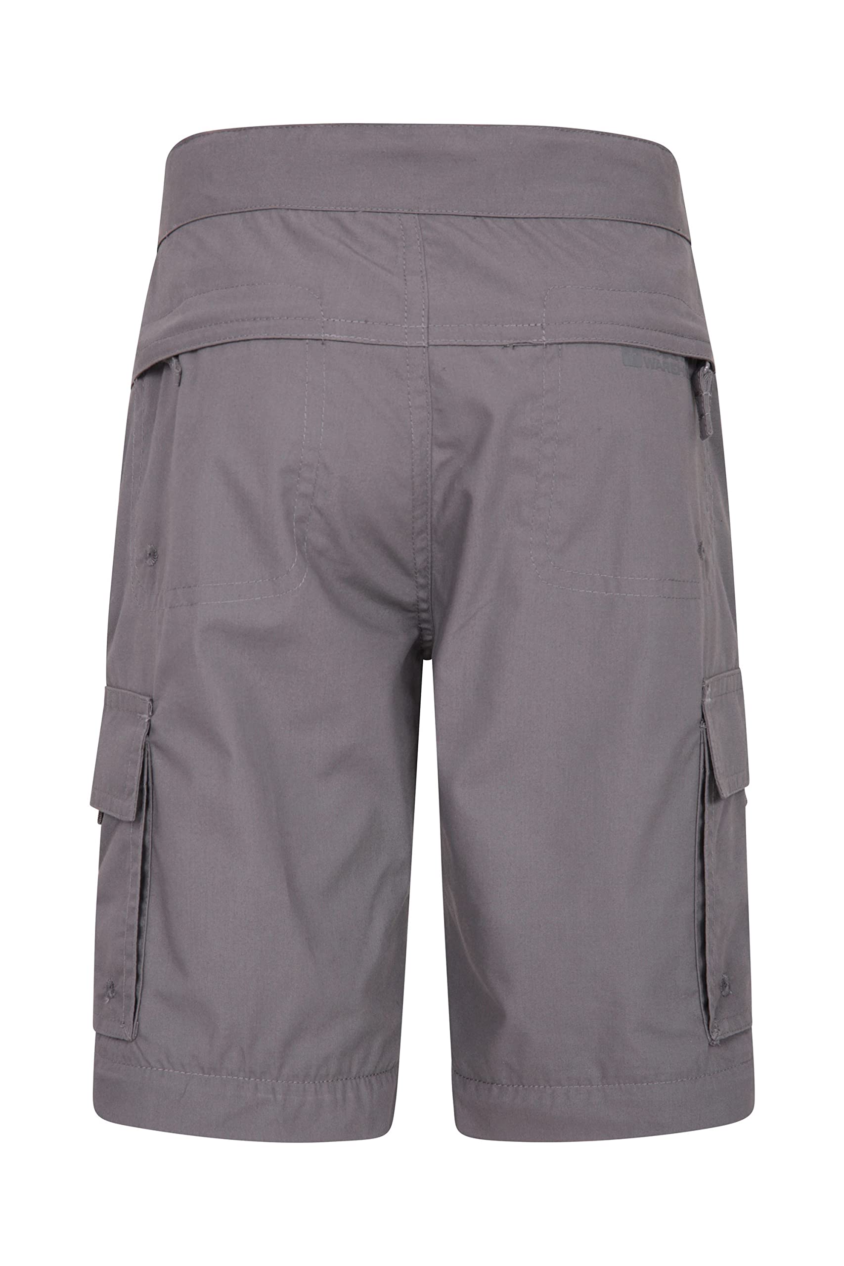 Mountain Warehouse Active Kids Zip Off Hiking Pants - Boys & Girls Dark Grey 9-10 Years