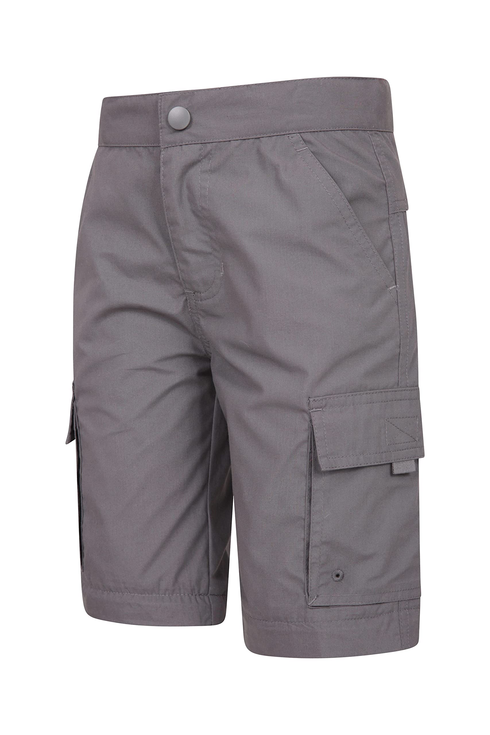 Mountain Warehouse Active Kids Zip Off Hiking Pants - Boys & Girls Dark Grey 9-10 Years