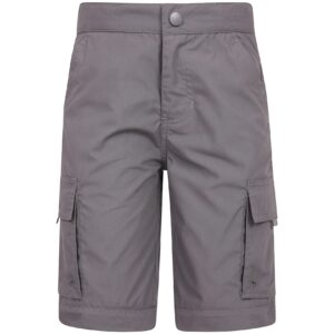 Mountain Warehouse Active Kids Zip Off Hiking Pants - Boys & Girls Dark Grey 9-10 Years