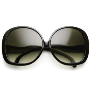 astyles - big huge oversized vintage style sunglasses retro women celebrity fashion (black), x-large