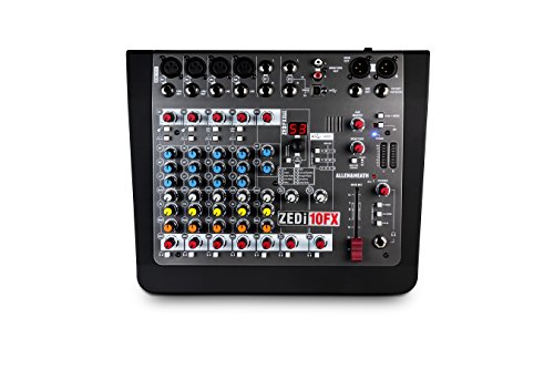 Allen & Heath ZEDi-10FX - Compact Hybrid Audio Mixer/4x4 USB Interface with 61 Studio Quality FX (AH-ZEDi-10FX),Black