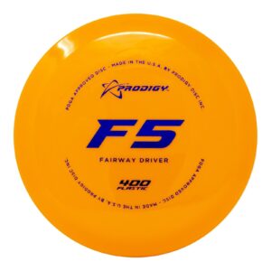 prodigy disc 400 f5 | slightly understable disc golf fairway driver | extremely durable | designed for all skill levels | colors may vary (170-176g)