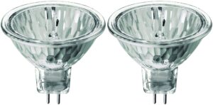 kor (pack of 2) mr11 6 volt precision halogen reflector fiber optic light bulb 6v (5)