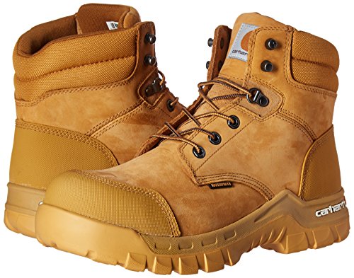 Carhartt Men's 6" Rugged Flex Waterproof Breathable Composite Toe Leather Work Boot CMF6356, Wheat, 11 W US