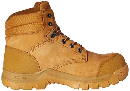 Carhartt Men's 6" Rugged Flex Waterproof Breathable Composite Toe Leather Work Boot CMF6356, Wheat, 11 W US