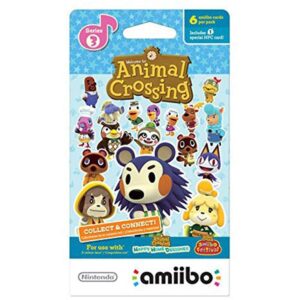 nintendo animal crossing amiibo cards series 3 (6-pack) - nintendo wii u