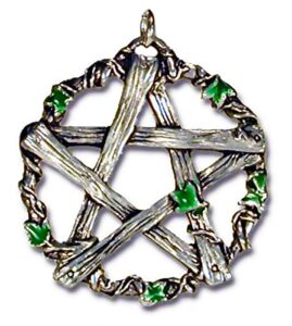 enchanted jewelry galraedia pendant pentagram of pan for protection against trickery and mischief charm amulet talisman