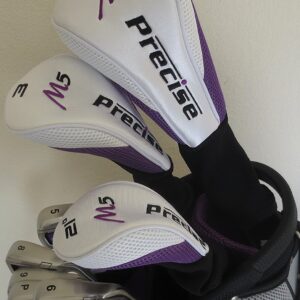 Ladies Golf Set Complete Womens Driver, Fairway Wood, Hybrid, Irons Putter & Bag Purple Color Right Handed