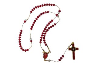 fancy precious blood of christ rosary rosario de la preciosa sangre de cristo