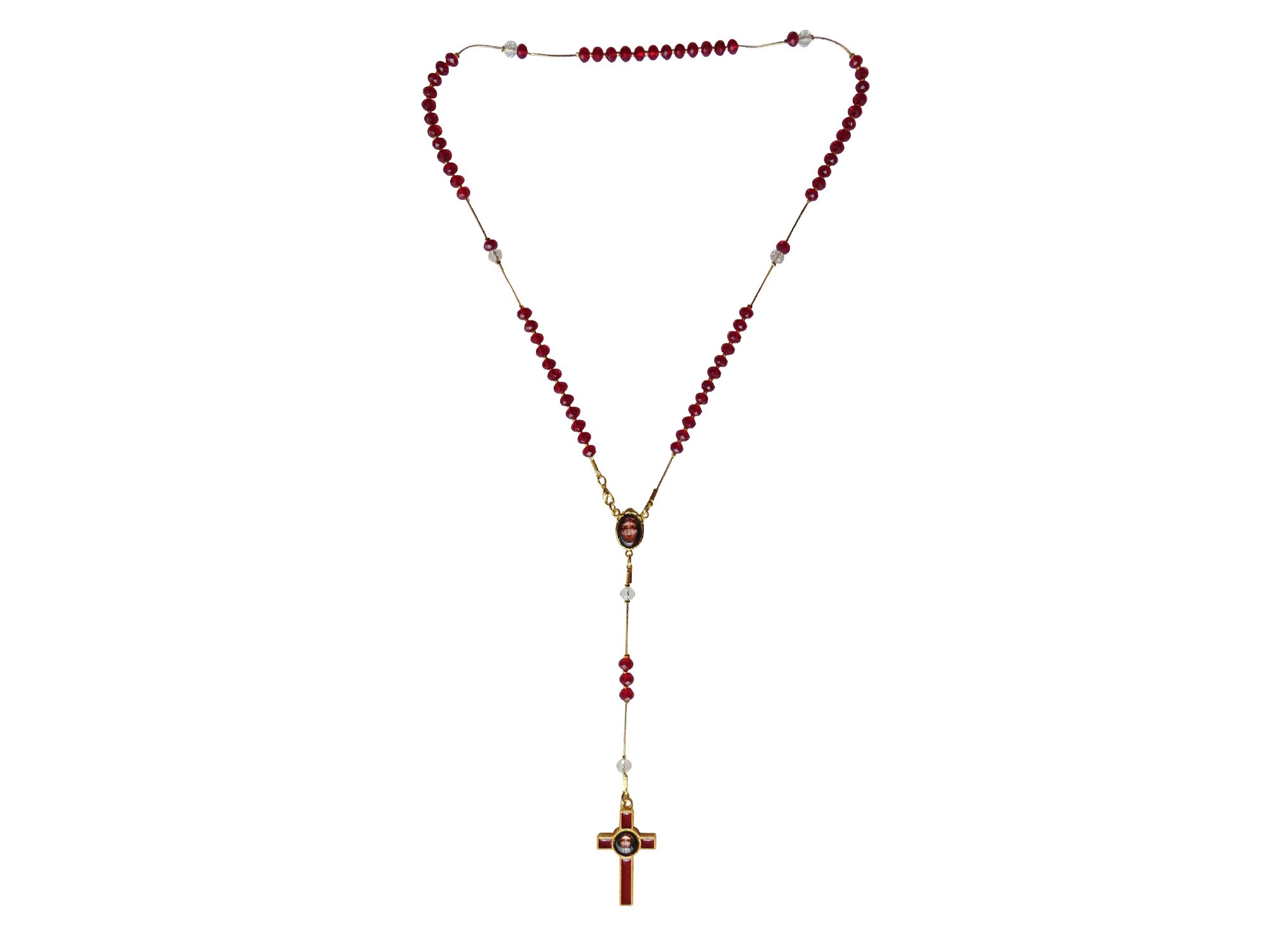 Fancy Precious Blood of Christ Rosary Rosario De La Preciosa Sangre De Cristo