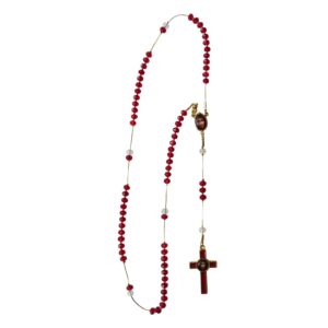 Fancy Precious Blood of Christ Rosary Rosario De La Preciosa Sangre De Cristo