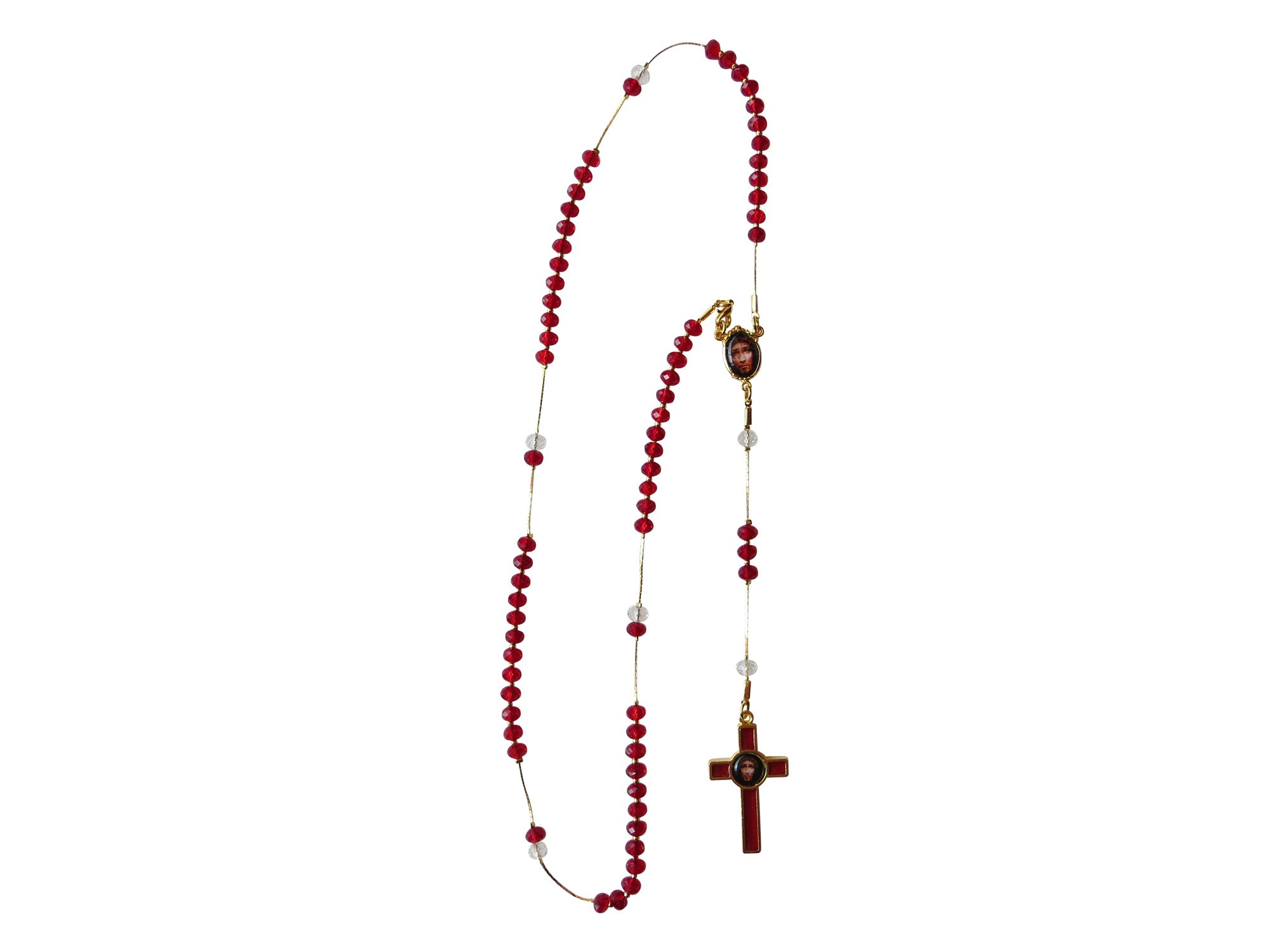 Fancy Precious Blood of Christ Rosary Rosario De La Preciosa Sangre De Cristo