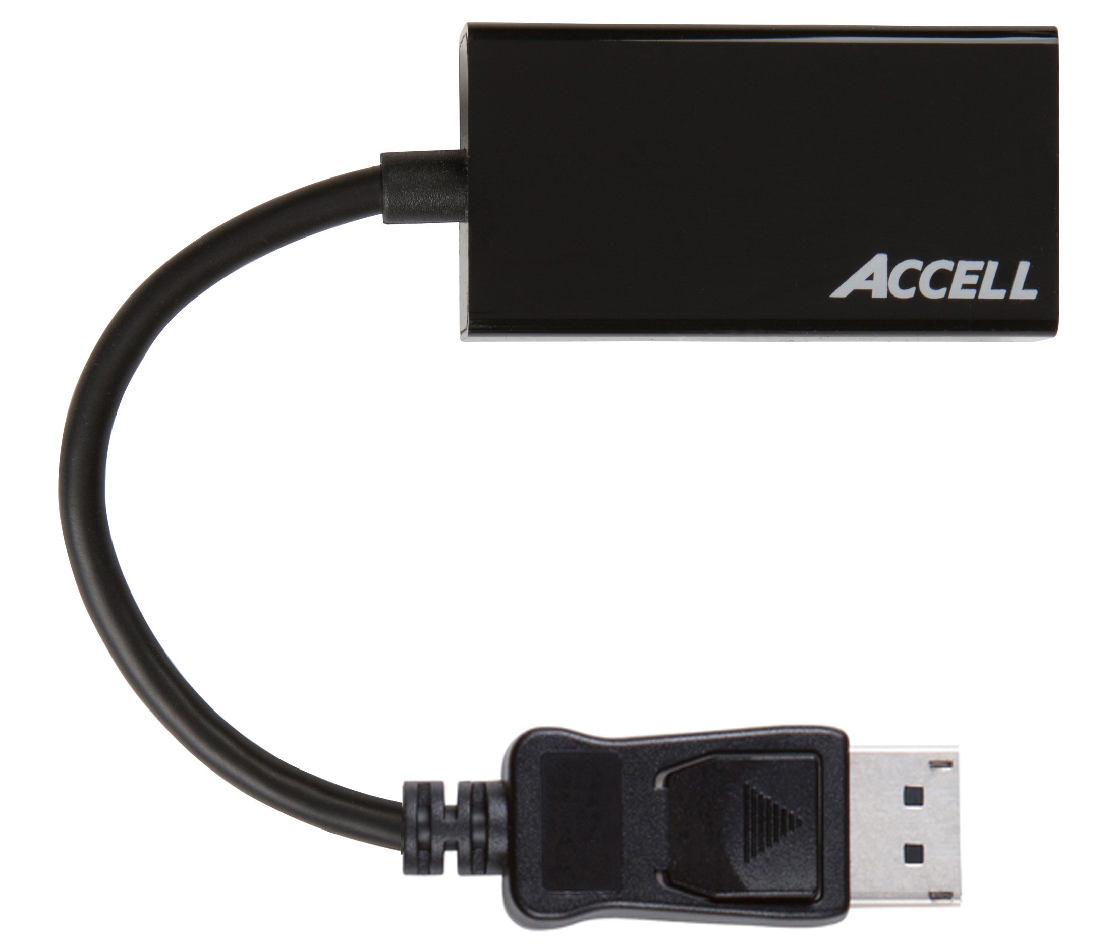 Accell DP to HDMI Adapter - DisplayPort 1.2 to HDMI 2.0 Active Adapter - 4K UHD @60Hz, 3D Resolutions up to 1920x1080@120Hz, Black (B086B-011B)