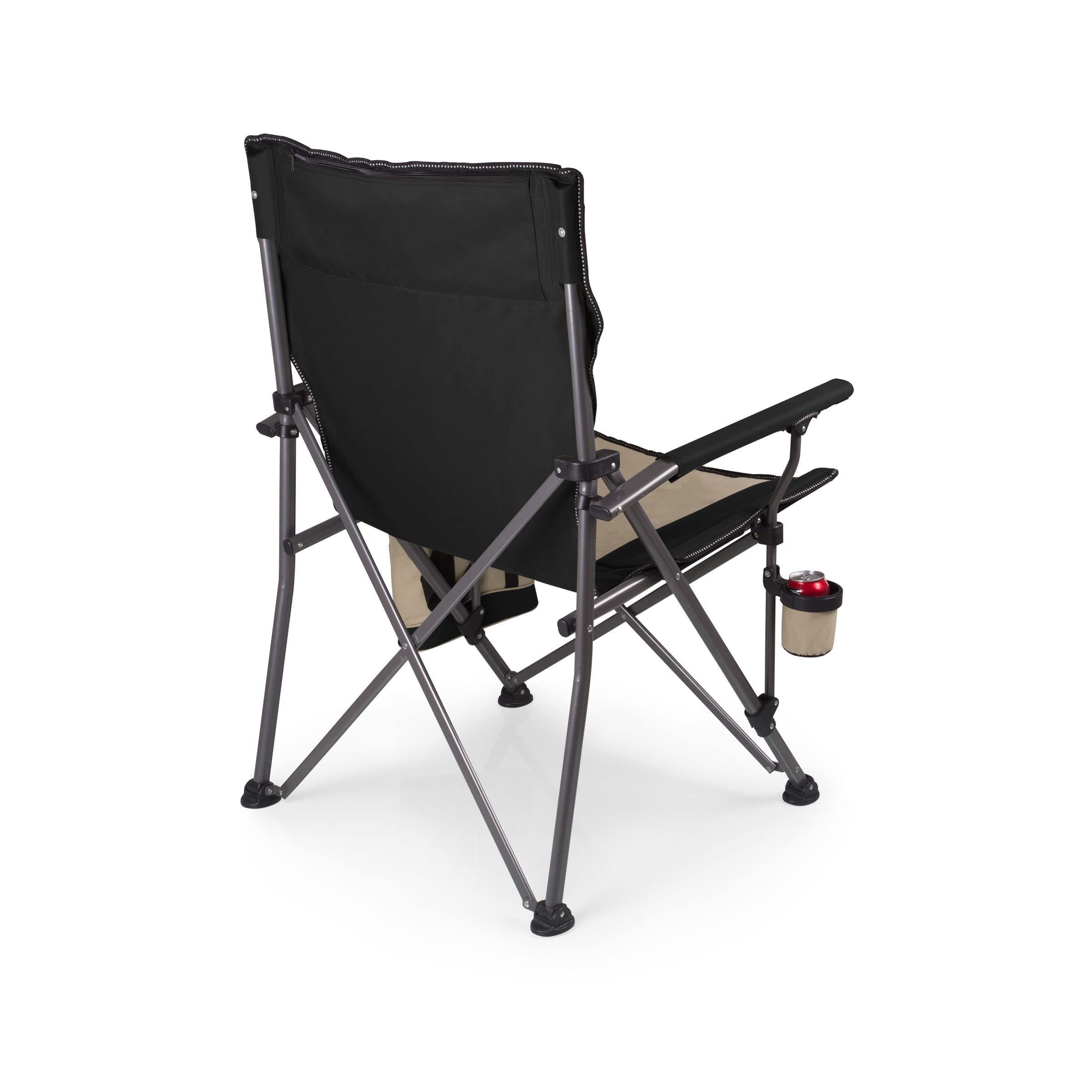 PICNIC TIME Camping Cooler, Heavy Duty Beach, Outdoor Folding Chair, One Size, Black, XX-Large-500 lb Weight Capacity