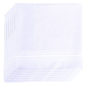 van heusen 6 pack cotton handkerchiefs solid white