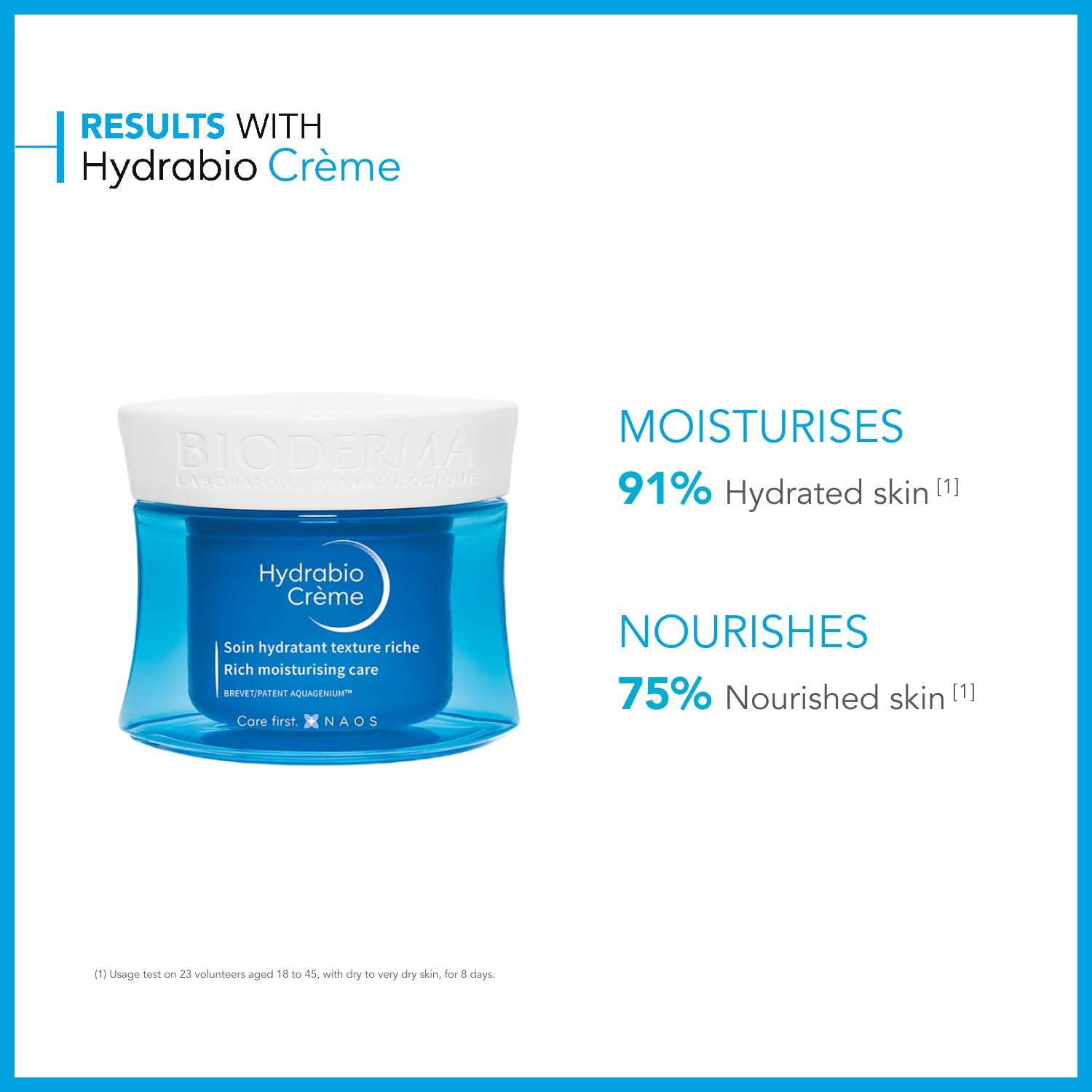 The rich and creamy texture of Hydrabio Cream nourishes and hydrates the skin. It is an ideal mosturizer for night-time use. Specially designed for dehydrated