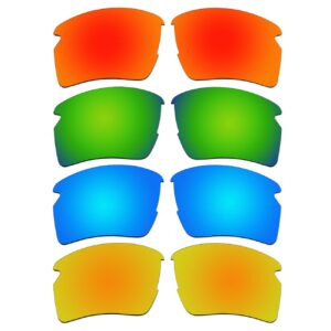 acompatible 4 pair replacement polarized lenses for oakley flak 2.0 xl sunglasses pack p5