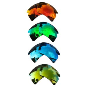 ACOMPATIBLE 4 Pair Replacement Polarized Lenses for Oakley Flak 2.0 XL Sunglasses Pack P5