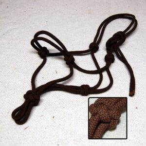 gsk reitsports new nylon cowboy rope halter horse tack brown halter