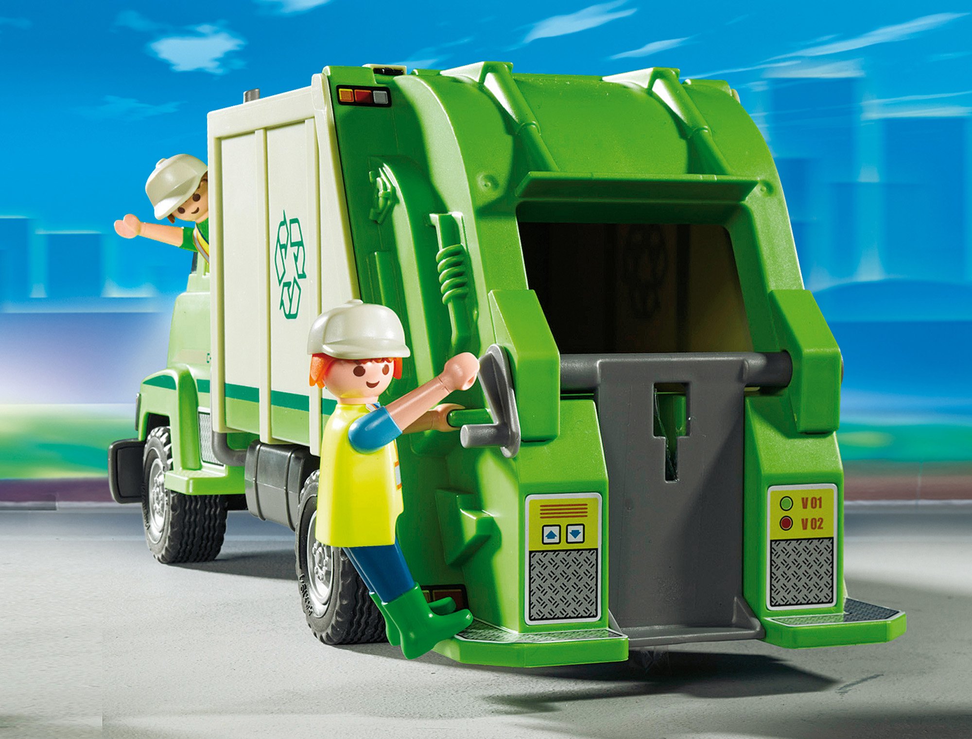 Playmobil Green Recycling Truck Playset