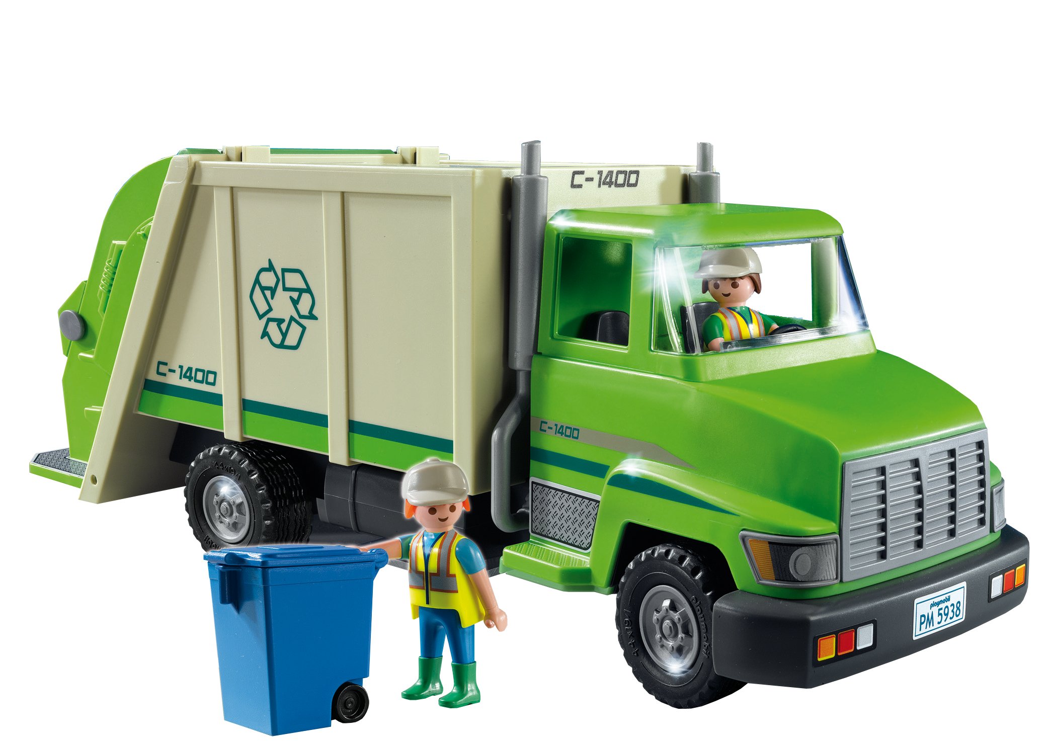 Playmobil Green Recycling Truck Playset