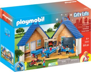 playmobil take along school house playset