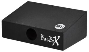 meinl percussion bassbox acoustic cajon stomp box with l-shaped beater, black (video)