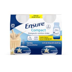 ensure compact nutrition shake, vanilla, 4 ounces, 16 count