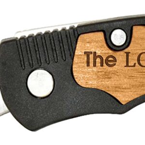 Religious Gifts Lord is my Strength Psalm 28 7 Laser Engraved Stainless Steel Folding Pocket Knife