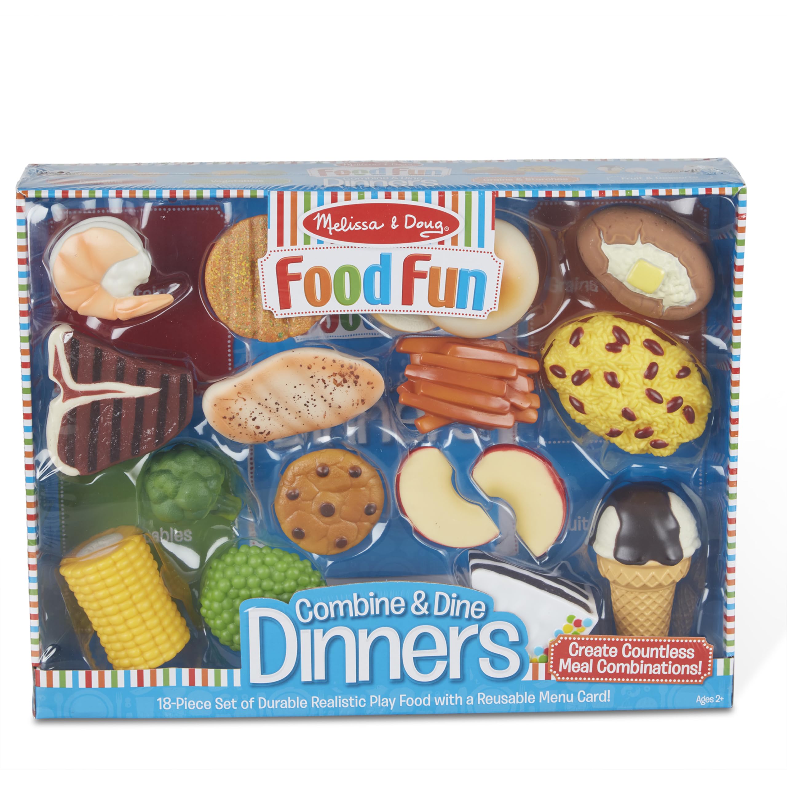 Melissa & Doug Food Fun Combine & Dine Dinners - Blue