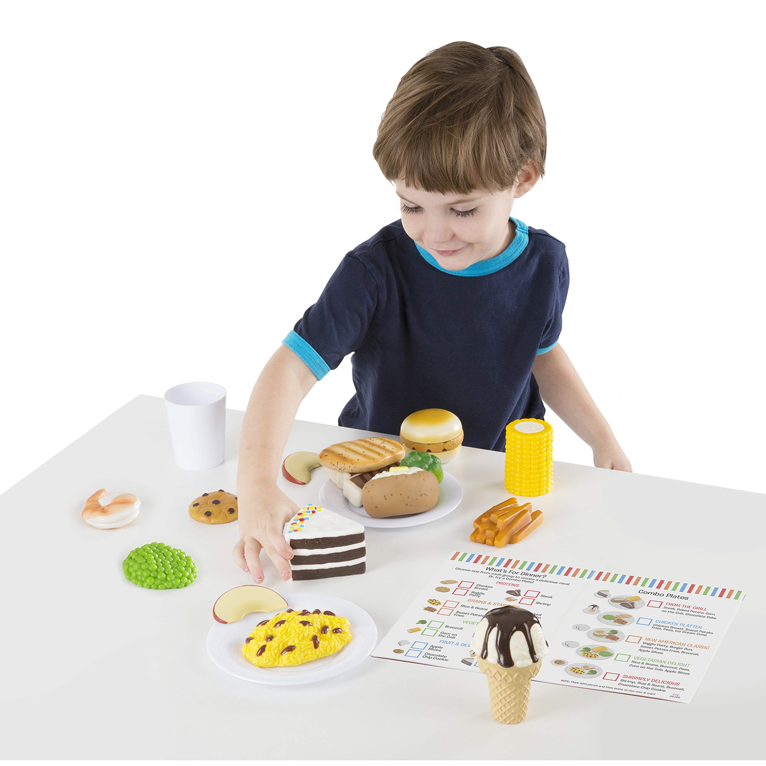 Melissa & Doug Food Fun Combine & Dine Dinners - Blue