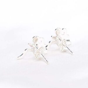 Mini Running Stick Runner Post Earrings | Running Jewelry by Gone For a RUN | Sterling Silver