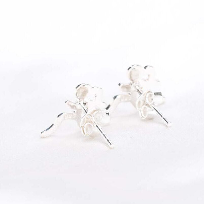 Mini Running Stick Runner Post Earrings | Running Jewelry by Gone For a RUN | Sterling Silver