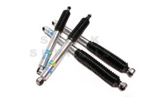 bilstein 5100 monotube gas shock set compatible with 2005-2016 ford f250 4wd w/4" lift