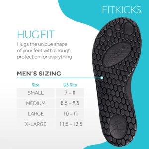 FITKICKS Men's Active Lifestyle Footwear, Foldable Shoes, Small, Navy