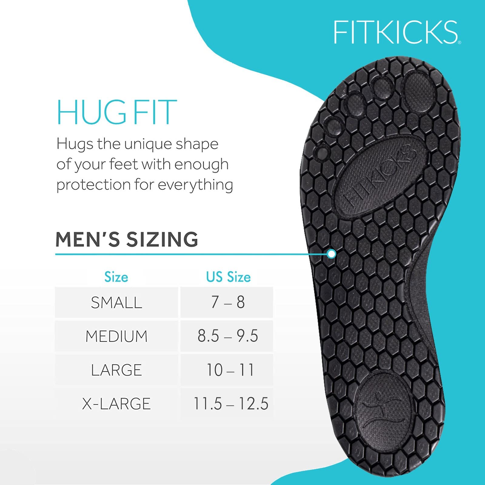 FITKICKS Men's Active Lifestyle Footwear, Foldable Shoes, Small, Navy