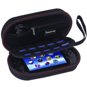 smatree p100 carrying case compatible for ps vita, ps vita slim,psp 3000(without cover) (not fit with ps vita pch 2000!)(console and accessories not included)