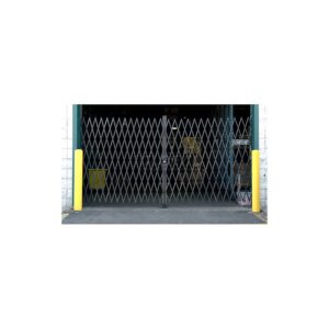 global industrial 10'w double folding security gate, 5'h