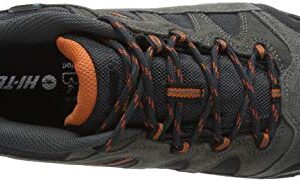 Hi-Tec Men's BANDERRA II Low WP Wide Rise Hiking Boots, Grey Charcoal Graphite Burnt Orange 51, 11